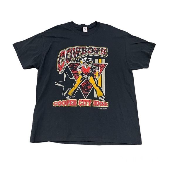 Vintage | Shirts | Vintage 9s Cooper City High Cowboys Shirt Mens Xxl ...